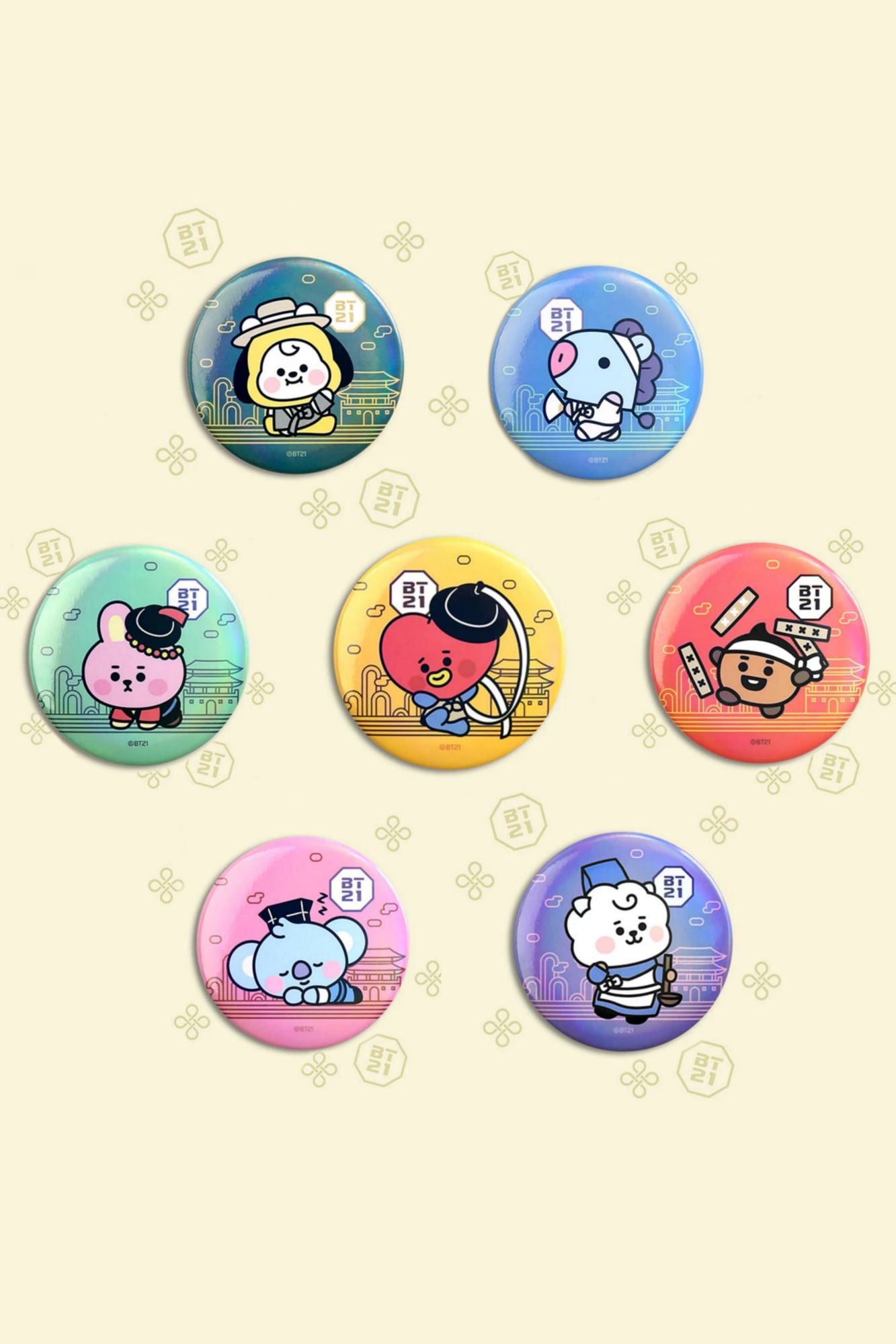 [BT21] CAN BADGE HANBOK – HALLYU OUTFIT